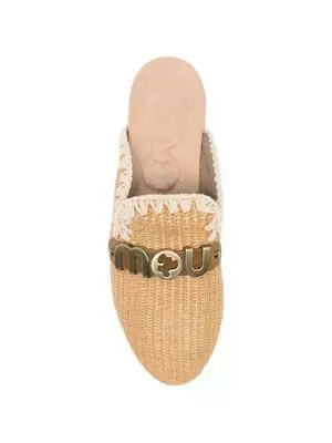 Mou Logo-plaque Flat Mules