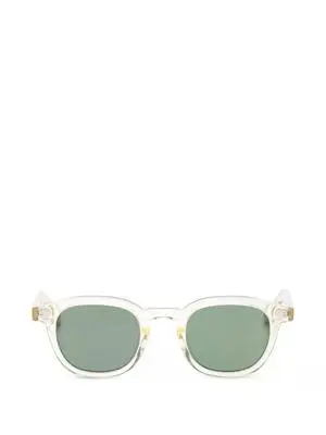 Maison Kitsuné X A. Society Camille Square Frame Sunglasses - Yellow