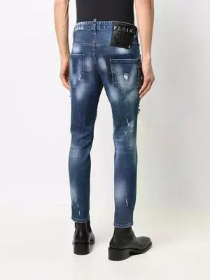 Philipp Plein Ripped Skinny Jeans