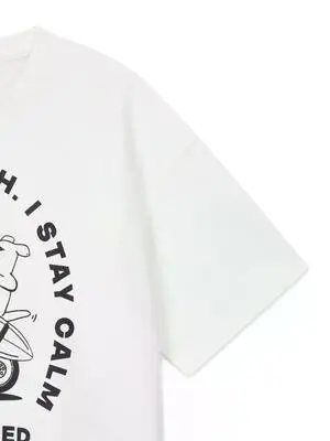 STUDIO TOMBOY Graphic Print Boxy-fit T-shirt - White