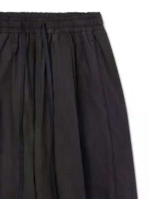 STUDIO TOMBOY Check-pattern Drawstring Trousers