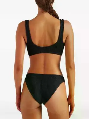 Hunza G Dallas Zip-front Bikini - Black