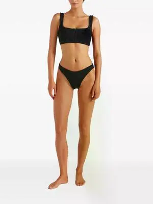 Hunza G Dallas Zip-front Bikini - Black