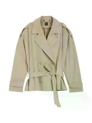 BOSS Double-breasted Belted Coat