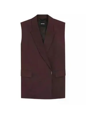 Boss Button Detailed Vests For Women