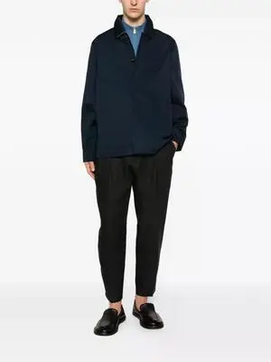 GRAN SASSO Zip-up Knitted Sweatshirt - Blue