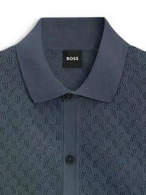 BOSS Pointelle-knit Button-down Shirt