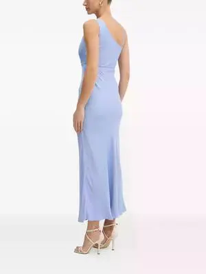 TWINSET Draped Midi Dress With Embellished Straps