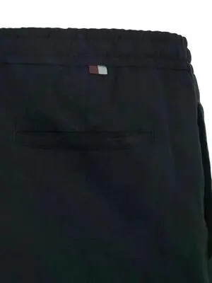 Canali Drawstring-waist Linen Shorts