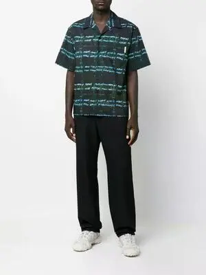 Marni All-over Logo-print Shirt - Blue