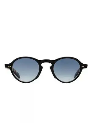 CUTLER & GROSS Round-frame Tortoiseshell Sunglasses - Black