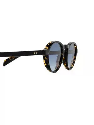 CUTLER & GROSS Round-frame Tortoiseshell Sunglasses - Black