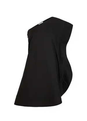 Stella McCartney Asymmetric Cotton Mini Dress
