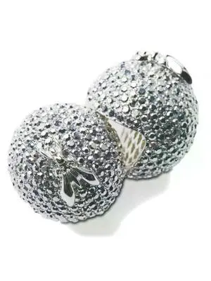 Patrizia Pepe Crystal-embellished Fly Earrings - Silver