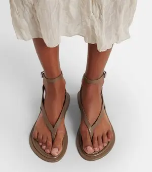 A.emery Sabine Leather Thong Sandals