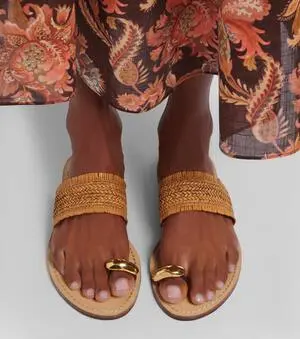 AMANU Shela Woven Leather Sandals