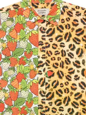 ALESSANDRO ENRIQUEZ Mixed Print Shirt