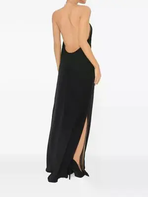 CHARLOTTA GANDOLFO Sleeveless Open-back Maxi Dress - Black
