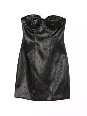 Federica Tosi Metallic Mini Dress - Black