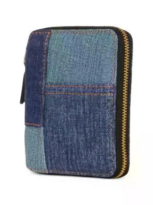 Comme Des Garçons Patchwork-denim Zip-around Wallet