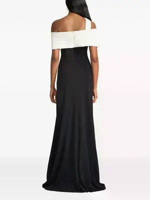 Tadashi Shoji Pleated Split Maxi Dress