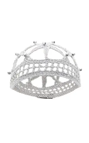 PARDOHATS Exclusive La Isla Sirena Embellished Headpiece - Silver