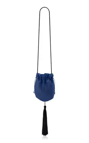 Le Sundial Toile Shantung Pouch - Navy