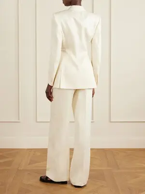 Gabriela Hearst Epona Belted Linen Blazer