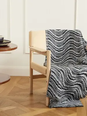 Missoni Fringed Striped Wool-blend Throw