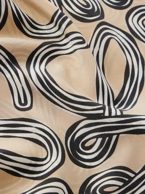 Loewe Paula's Ibiza Printed Silk Scarf - Blue