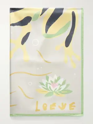 Loewe Paula's Ibiza Printed Silk-twill Scarf - Multi