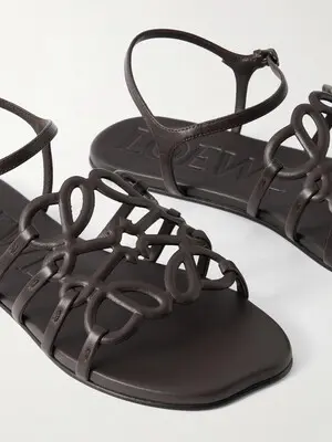 Loewe Petal Leather Sandals
