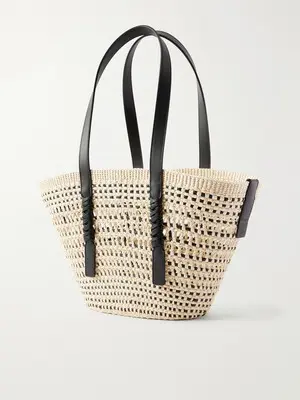 Loewe Braid Medium Raffia Tote - Neutrals