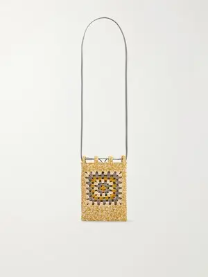 Loewe Crocheted Raffia Bucket Bag - Neutrals
