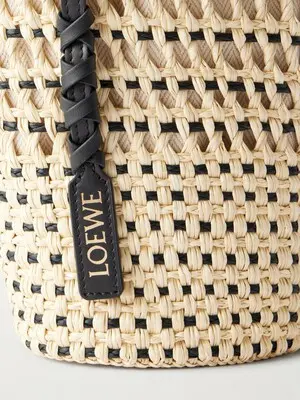 Loewe Braided Raffia Shoulder Bag - Neutrals