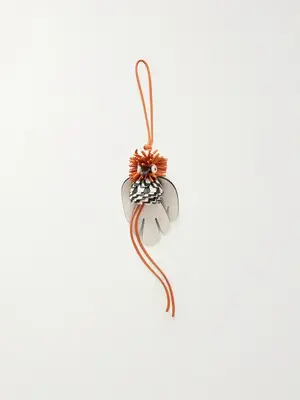 Loewe Paula Ibiza Hoopoe Bird Leather Charm - Multi