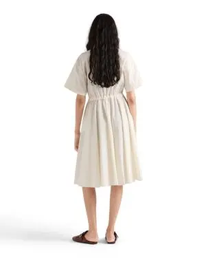 Prada Technical Pongé Shirt Dress