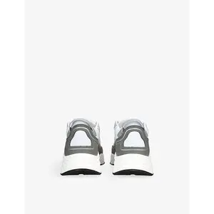 CLEENS Pulse Runner Leather And Mesh Trainers - White/comb