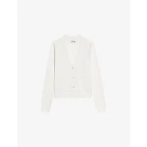 Zadig&Voltaire Manala Pointelle Cotton Cardigan - Eggshell