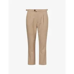 NOBL Julian Tailored Woven Trousers - Greige