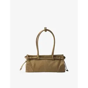 Prada Bonnie Medium Leather Handbag - Neutral
