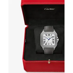 Cartier Santos Automatic Watch In Titanium