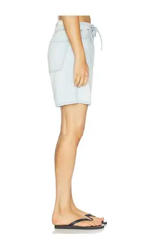 DL1961 Dl Aura Sienna Low-slung Drawstring Shorts - Blue