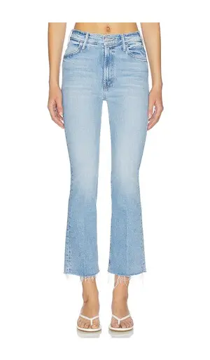 MOTHER Lil Petite Hustler Ankle Fray Jeans - Blue