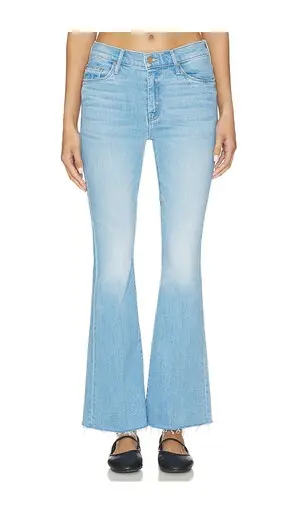 MOTHER Lil Petite Weekend Fray Jeans - Blue