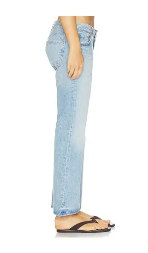 AGOLDE Low Rise Boot Ankle Jeans - Blue