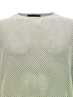 Fabiana Filippi Open-knit Drop-shoulder Sweater - Grey