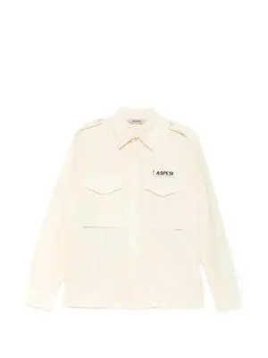 Aspesi Logo-patch Epaulette Shirt