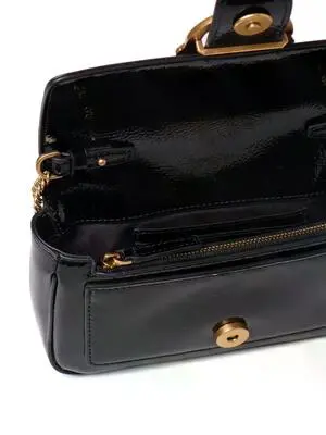 Pinko Love Bag In Patent Leather With Signature Buckle
