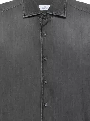 ALESSANDRO GHERARDI Denim-effect Long-sleeve Shirt - Grey